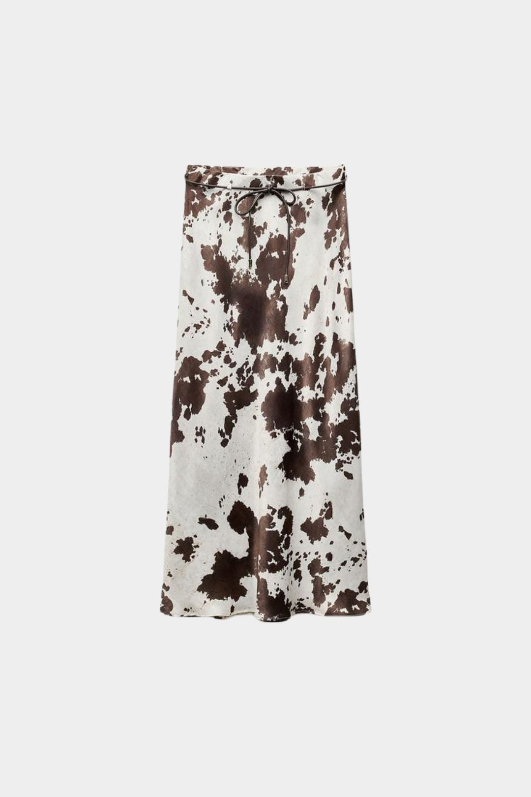 Saia Midi Cow Print